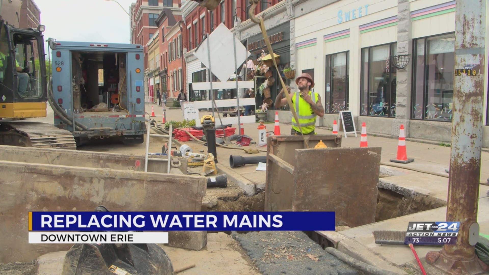 Crews replacing century-old water mains along State Street – WJET/WFXP ...