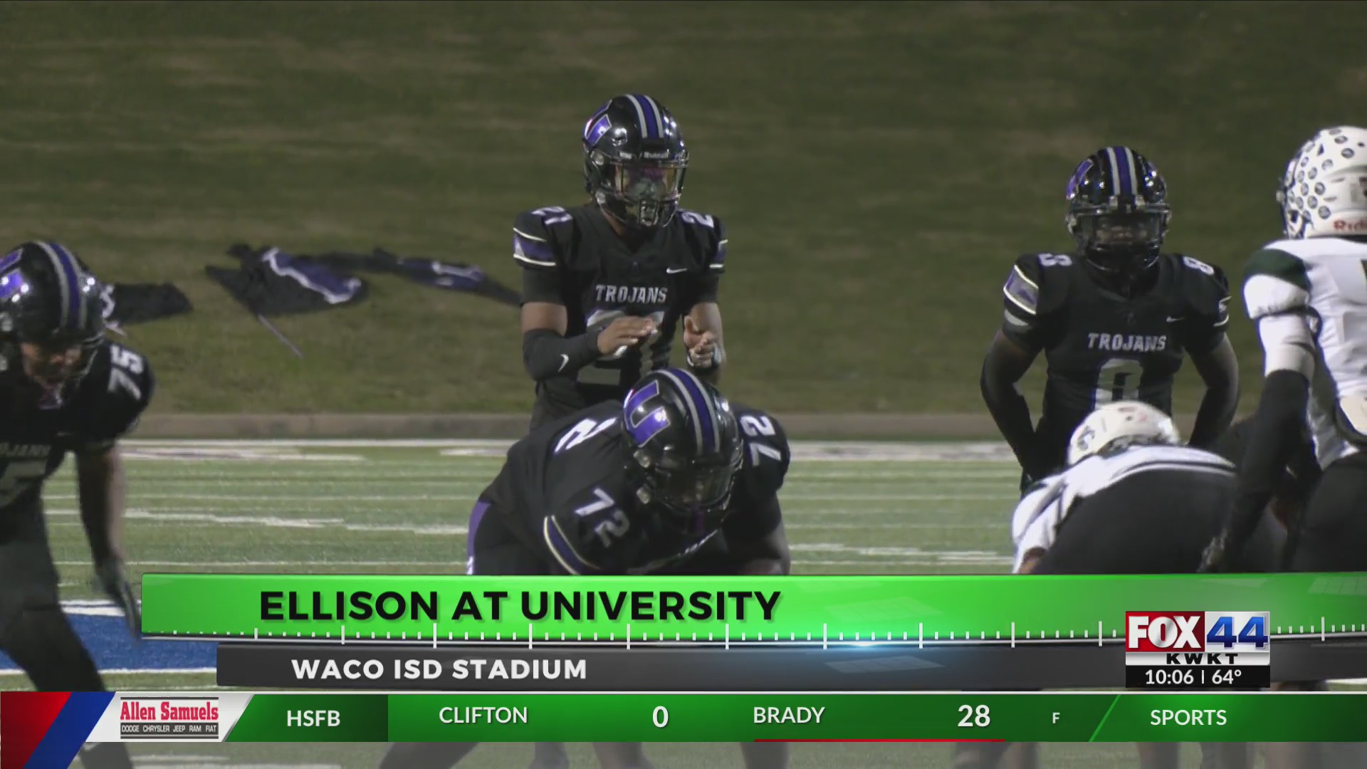 FOX 44 Friday Night Football Fever: Ellison vs. University High – KWKT ...