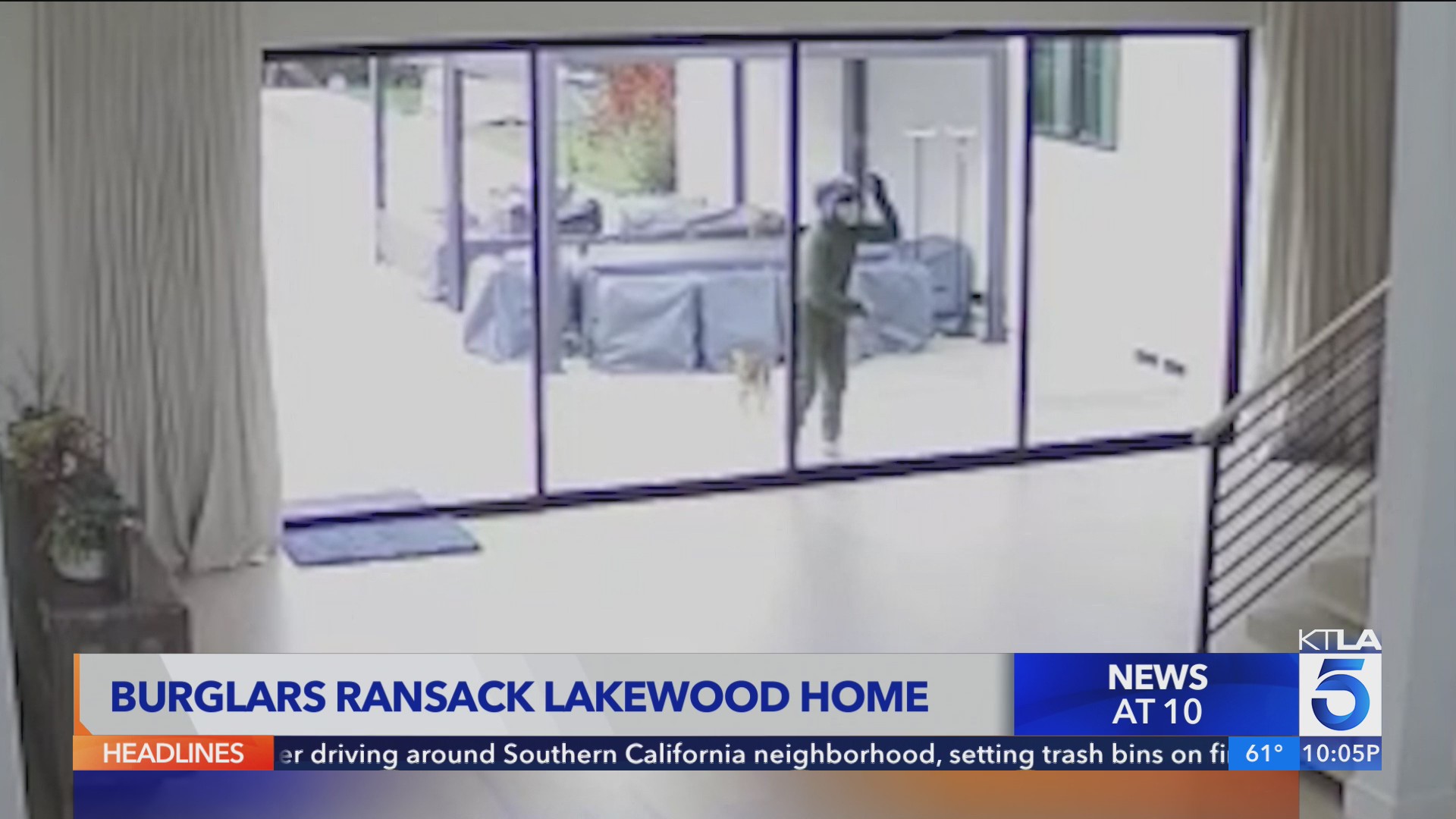 Homeowner witnesses thieves ransack Southern California home on ...