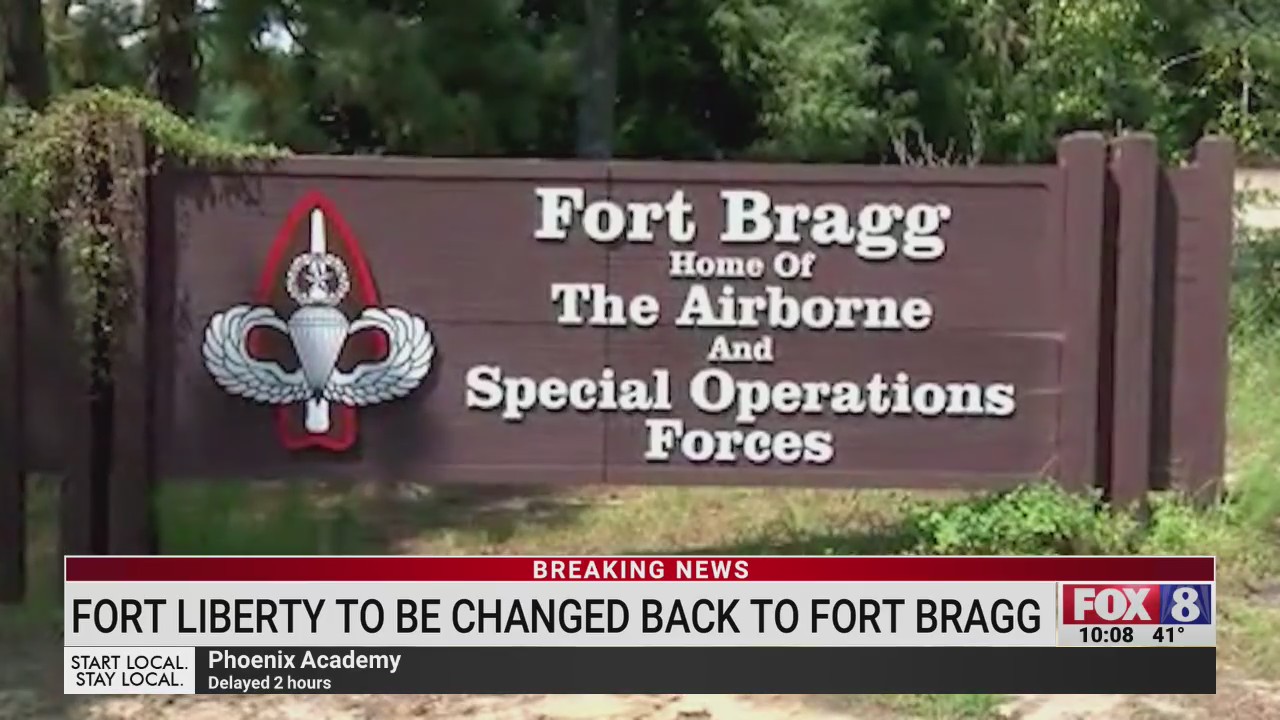 Fort Liberty to be changed back to Fort Bragg – FOX8 WGHP