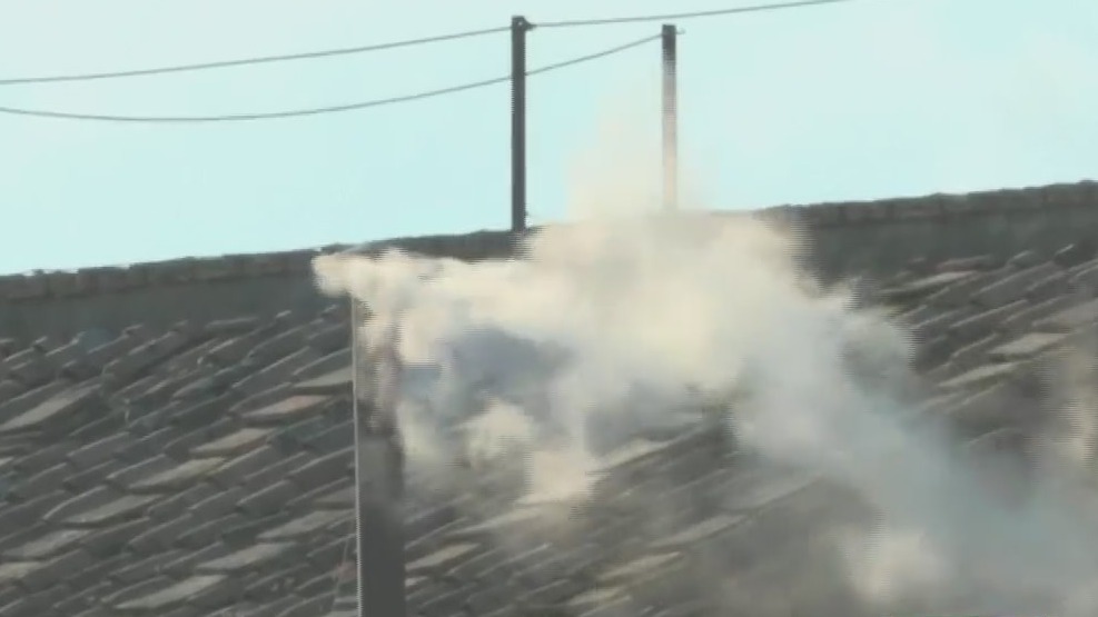 White smoke pours from the Sistine Chapel chimney, signaling a new Pope ...