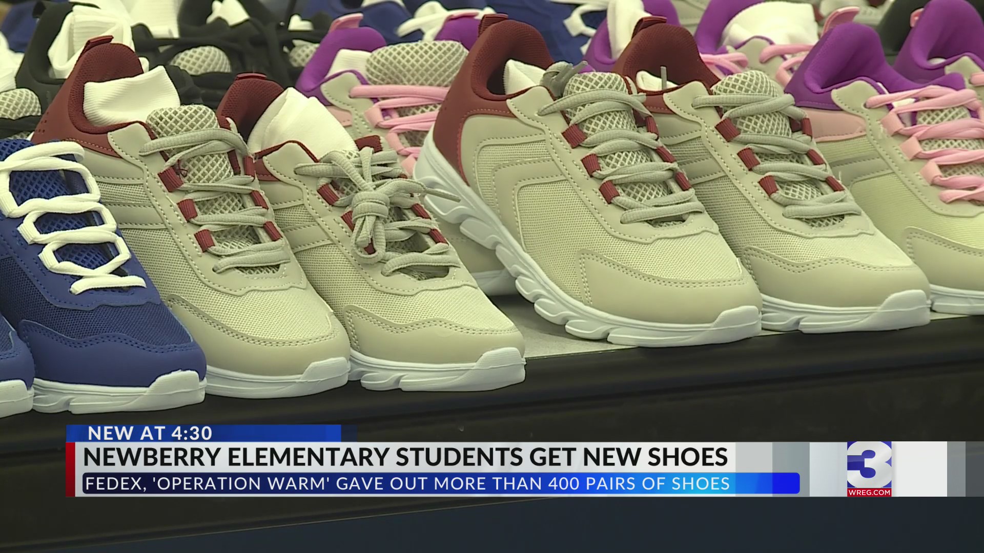 FedEx and Operation Warm donate 400+ shoes to Newberry students – WREG.com