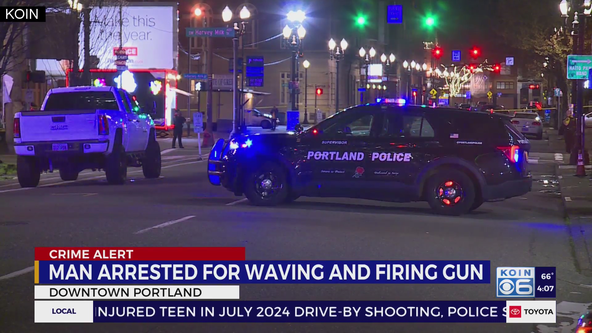 Man arrested after waving, firing gun in downtown Portland, police say ...
