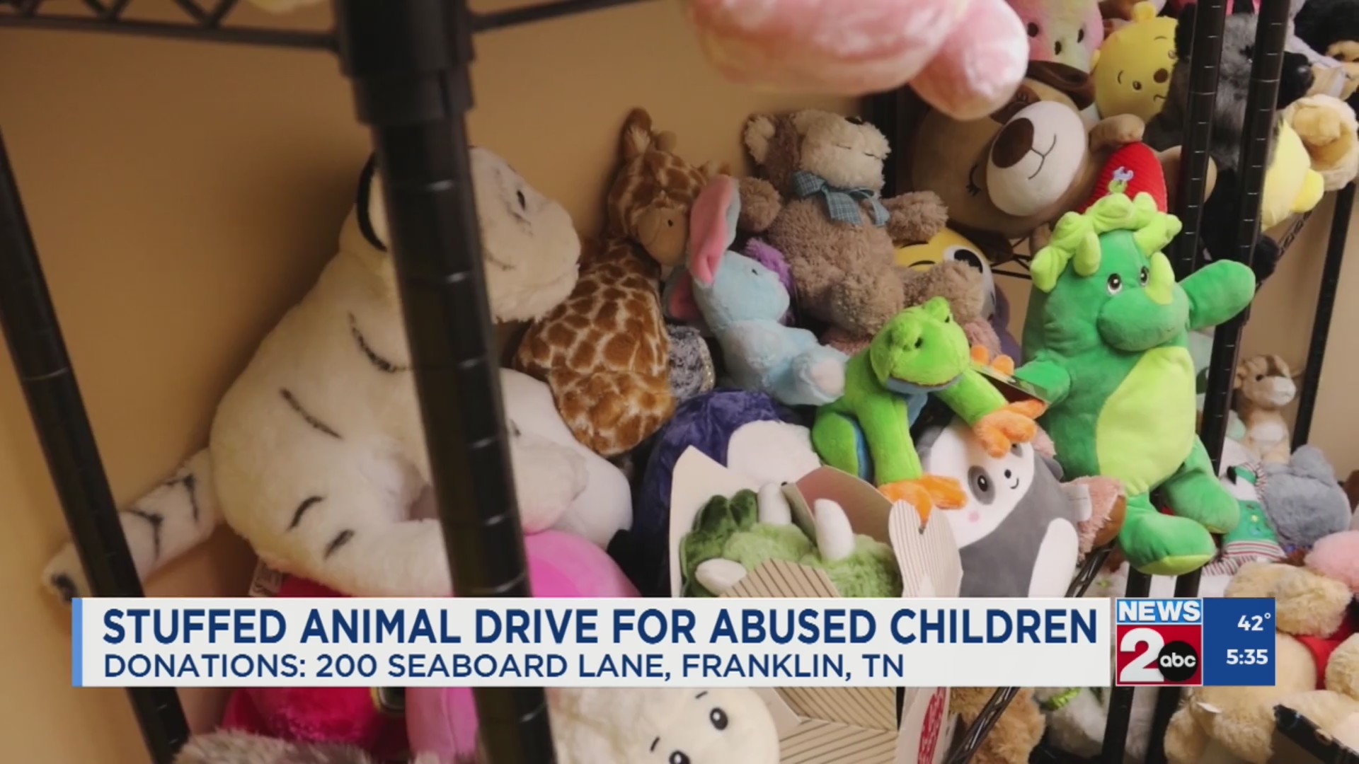 Stuffed animal drive in Williamson County – WKRN News 2