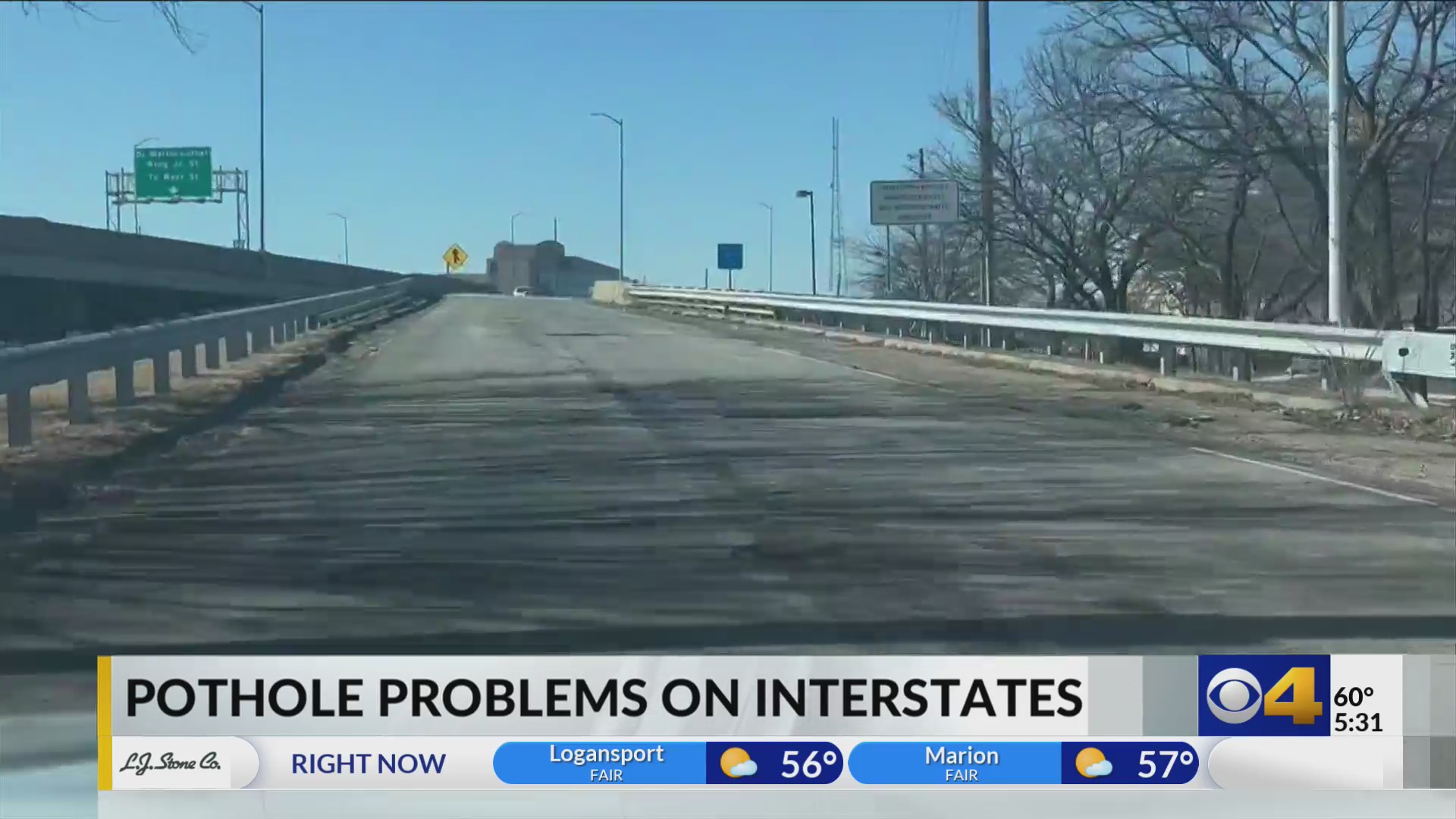 What to do if you see a pothole on Indiana interstates – Fox 59