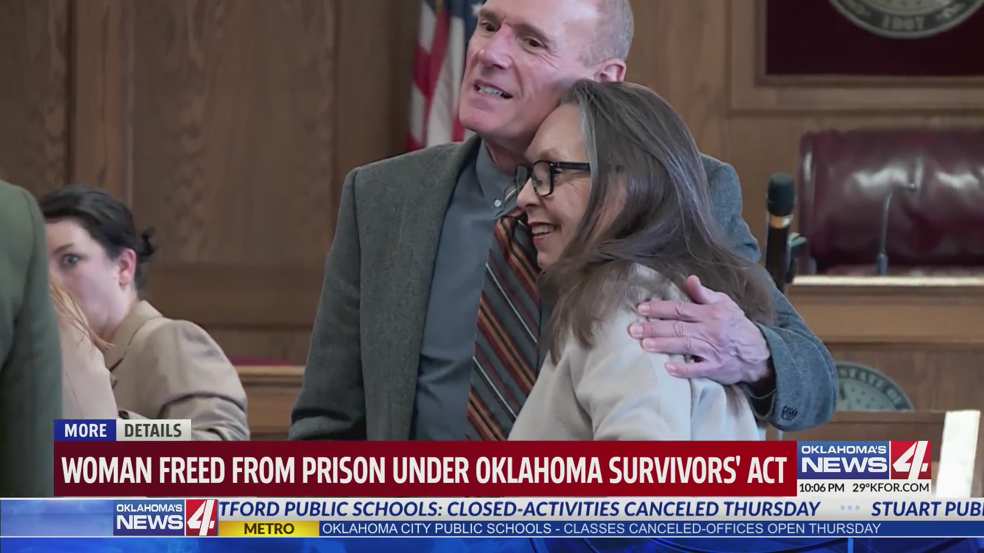 Woman freed from prison under Oklahoma Survivors’ Act – KFOR.com ...