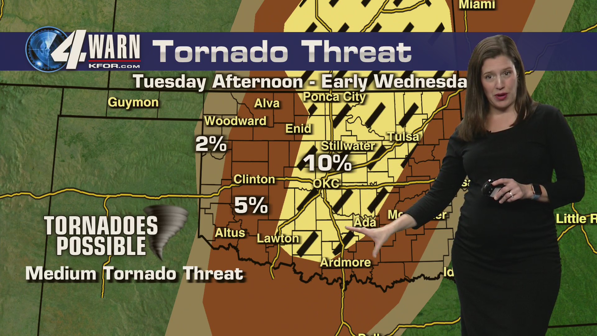 Emily Sutton details the severe weather timeline for Tuesday evening ...