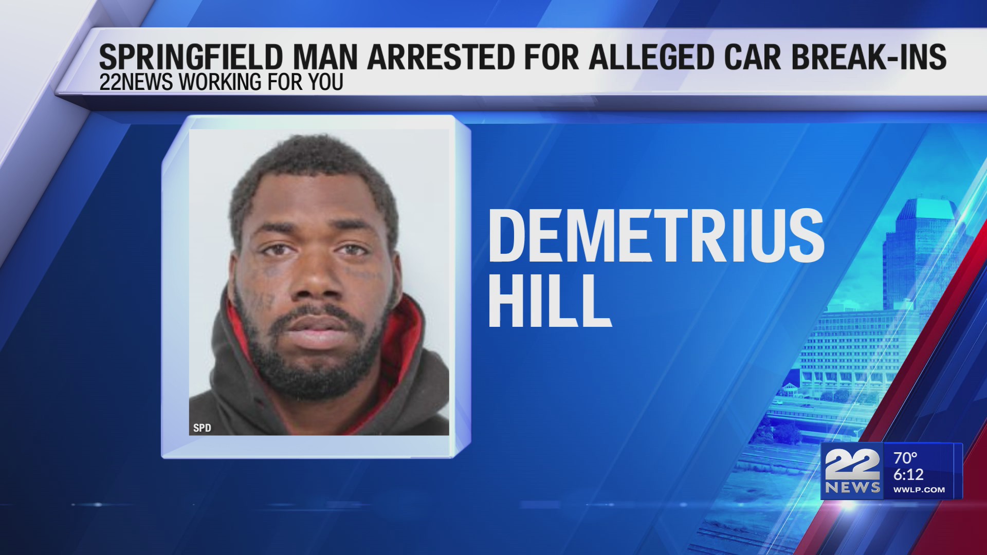 Springfield man arrested for allegedly attempting to break into nearly ...