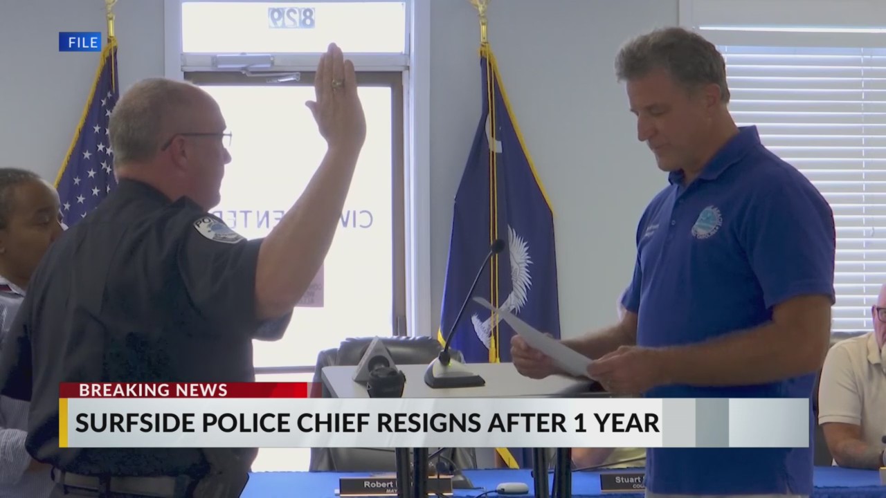 Surfside Beach police chief resigning after one year on the job – WBTW