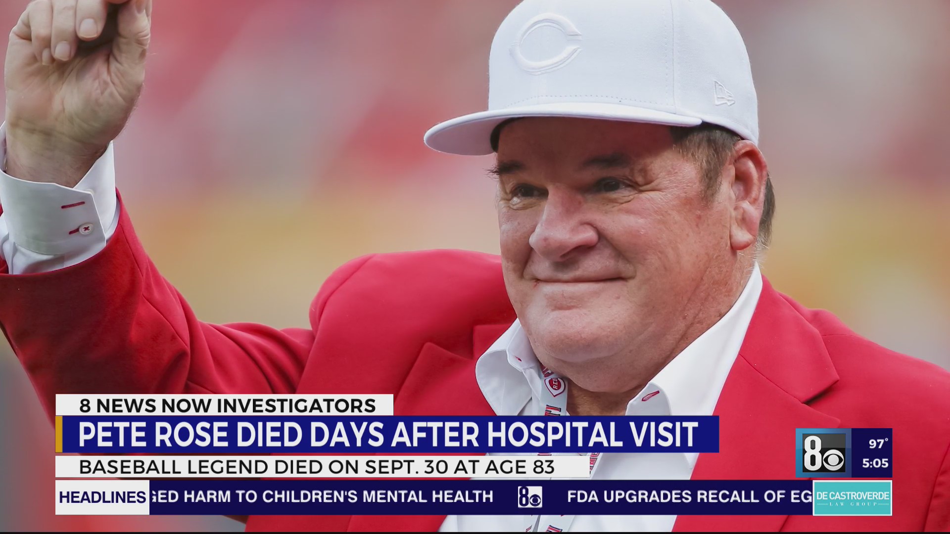 Pete Rose died days after Las Vegas hospital visit for ‘acting ...