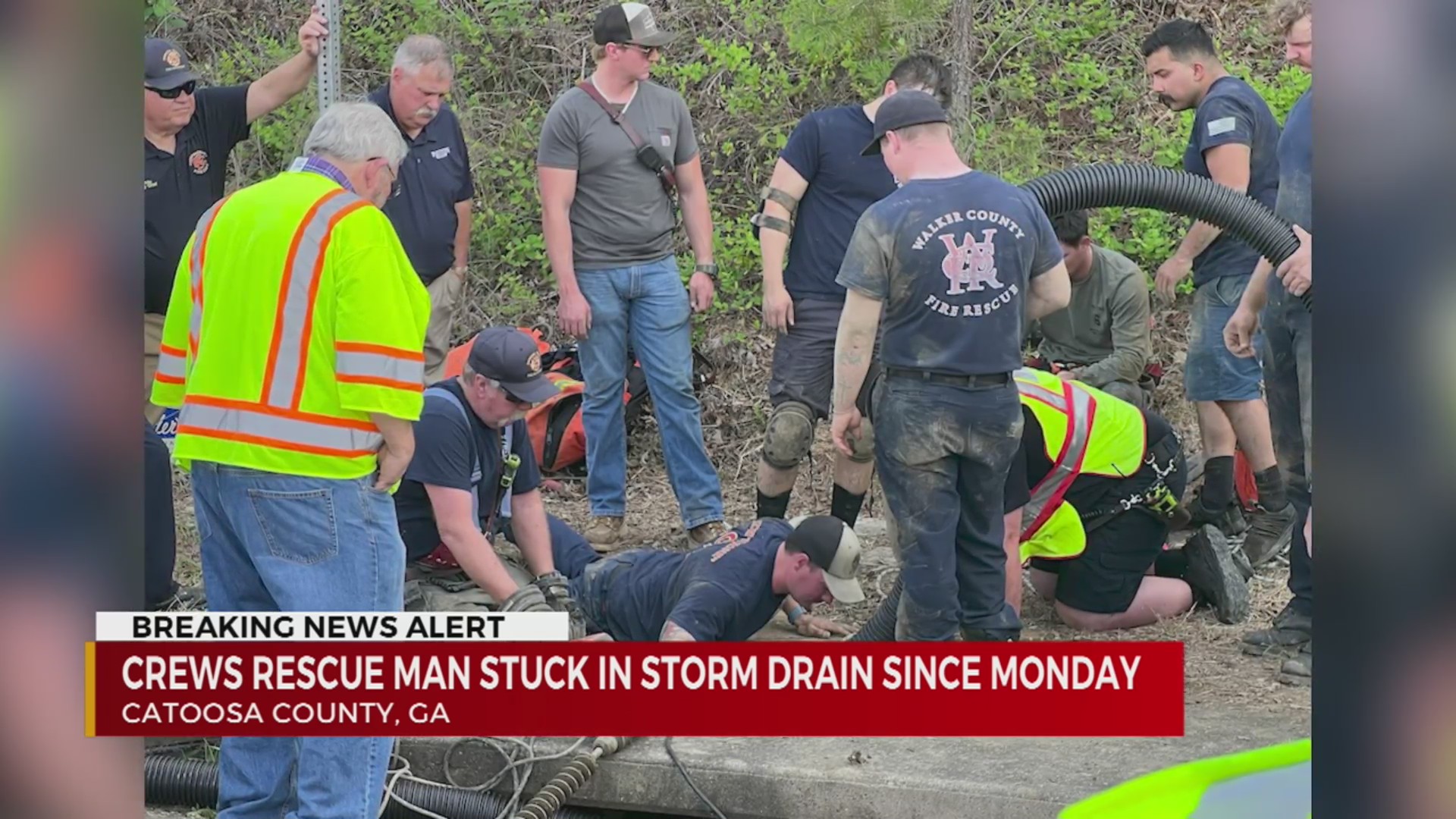 Crews rescue man stuck in storm drain – WKRN News 2