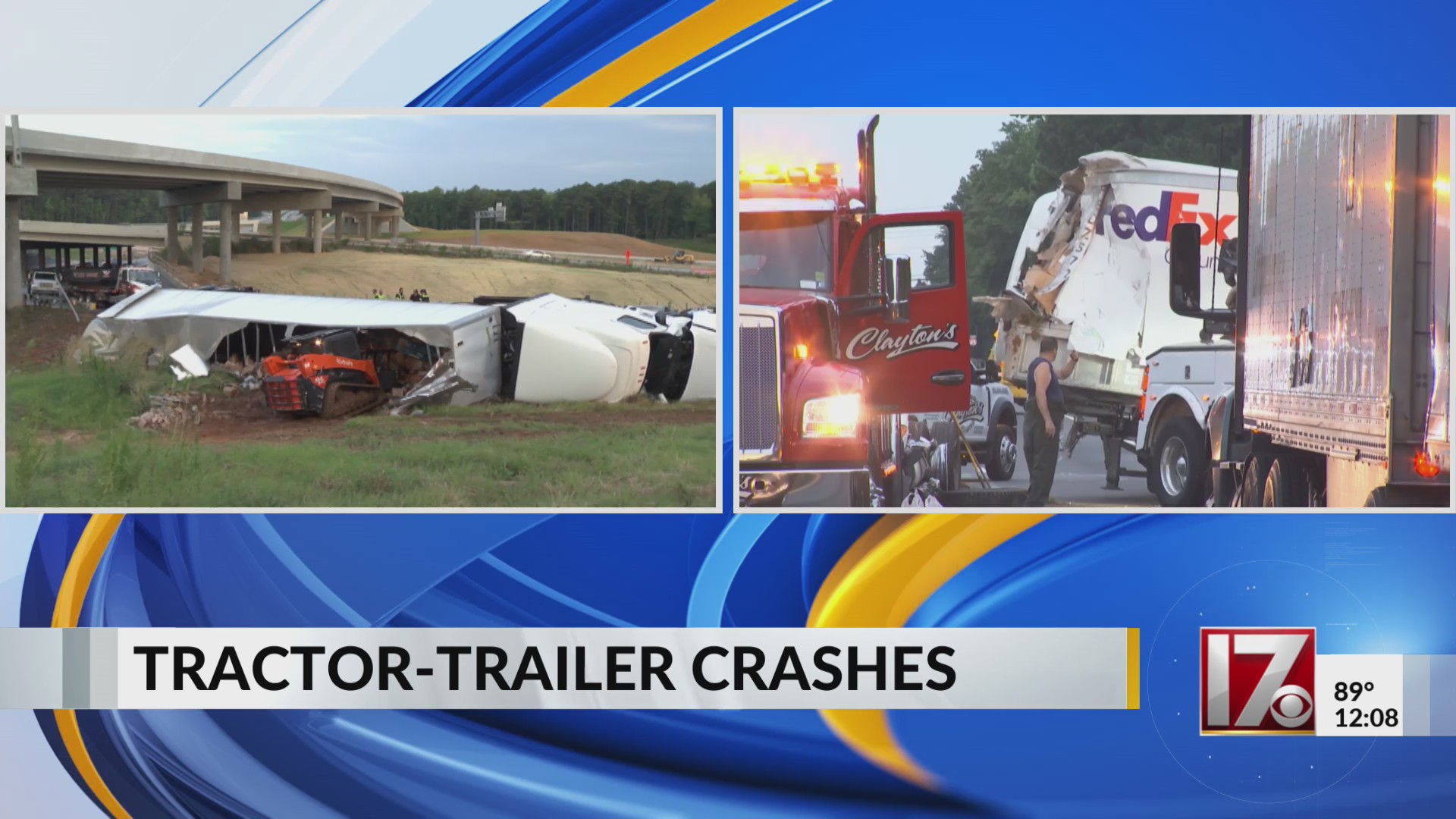 FedEx, Coca-Cola and steak sauce trucks involved in 3 separate crashes ...