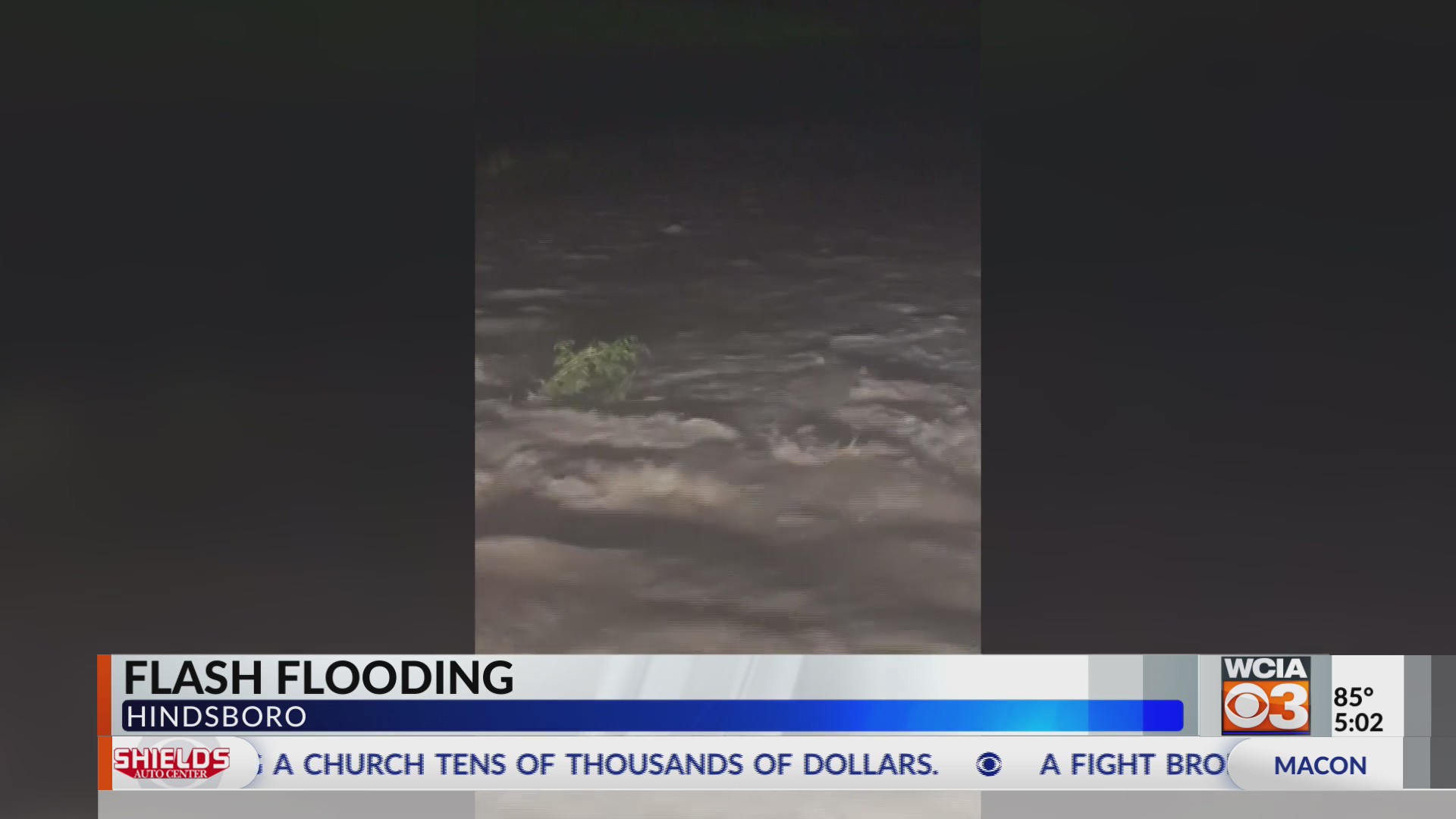 Flash flooding washes out road Sunday Night – WCIA.com