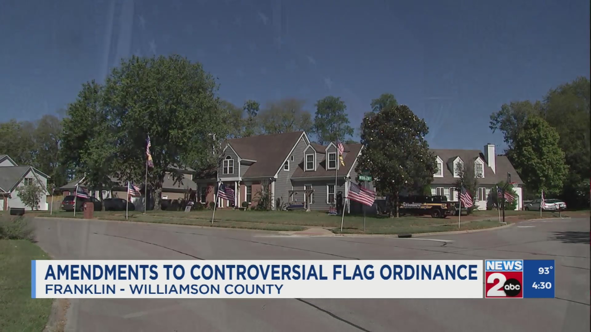 Franklin to consider amendments to controversial flag ordinance – WKRN ...