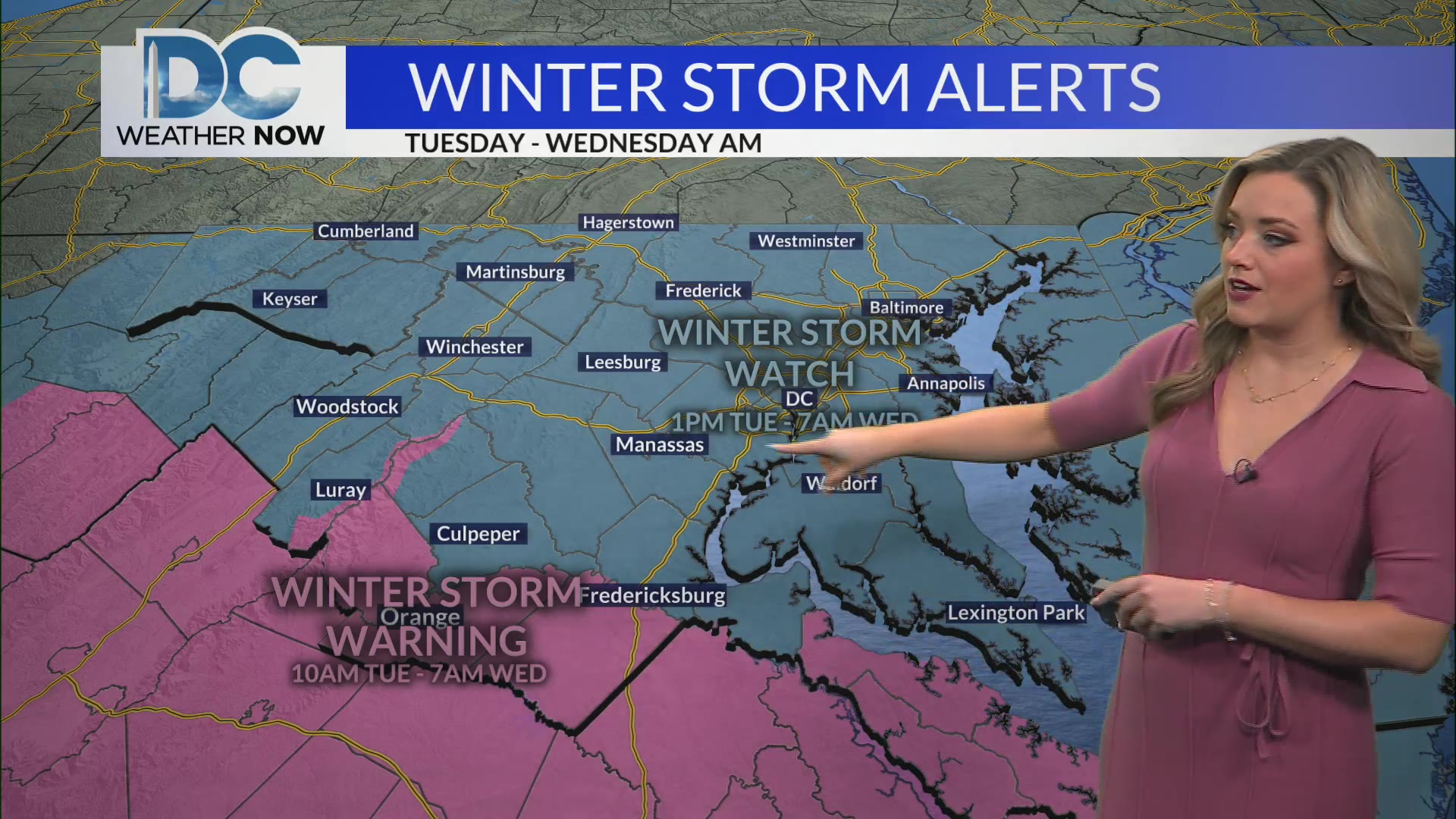 Weather: Dry today, snow develops tomorrow PM – DC News Now | DC ...