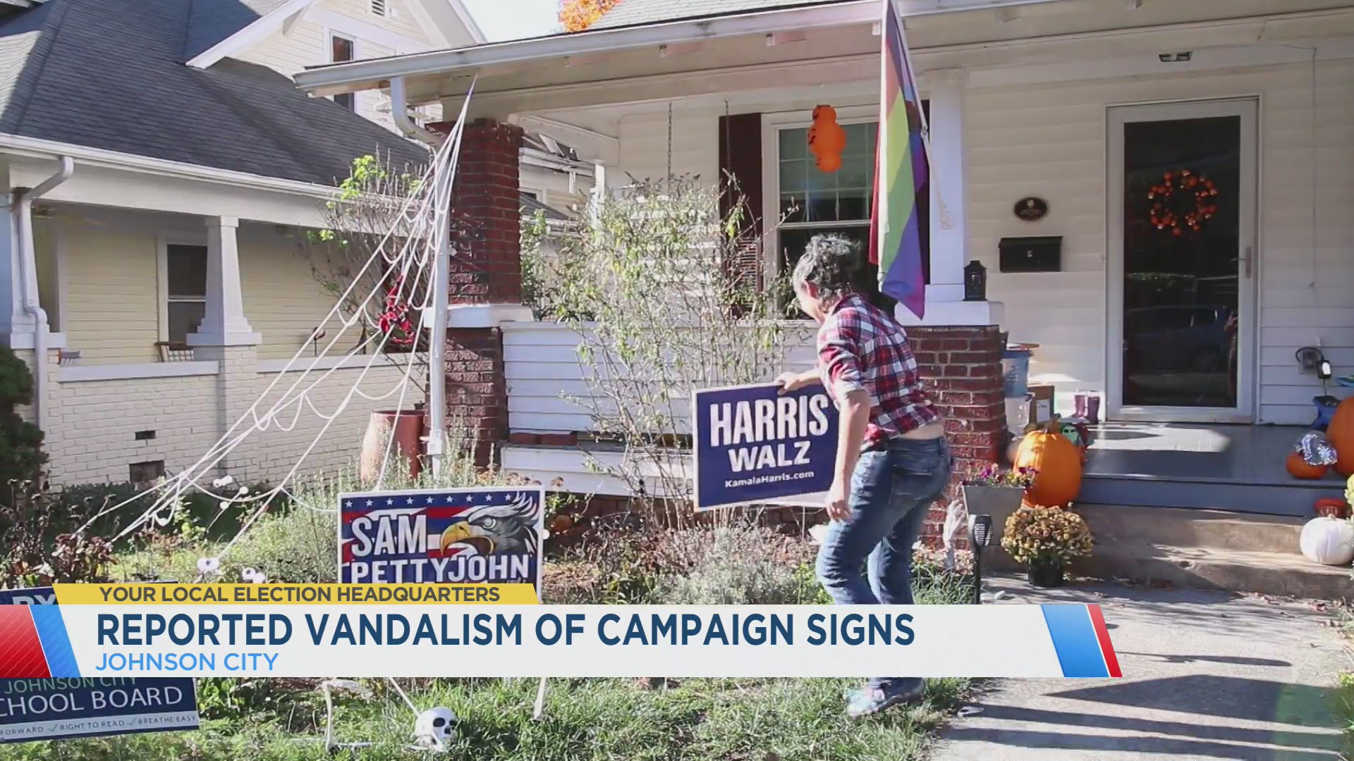 Harris signs pilfered from around 30 Tree Streets homes – WJHL | Tri ...