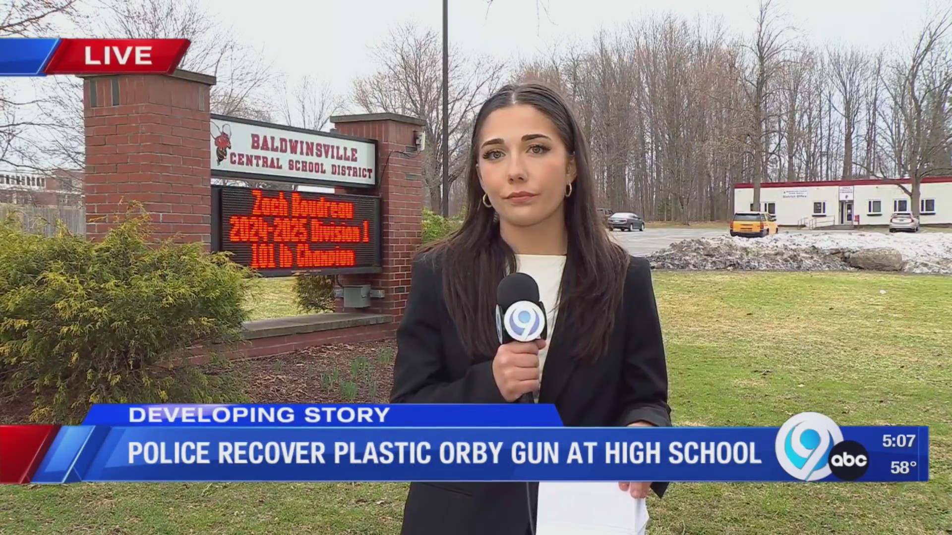 Police recover plastic orby gun at Baker High School – WSYR