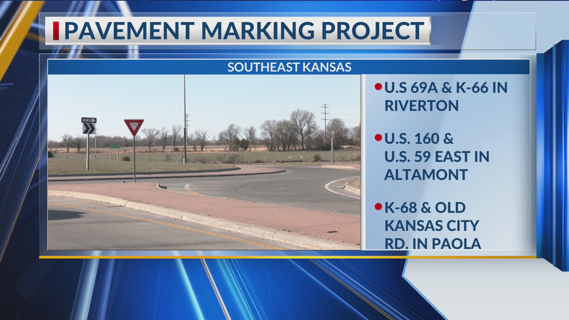KDOT crews to improve road markings at multiple area roundabouts – KSNF ...