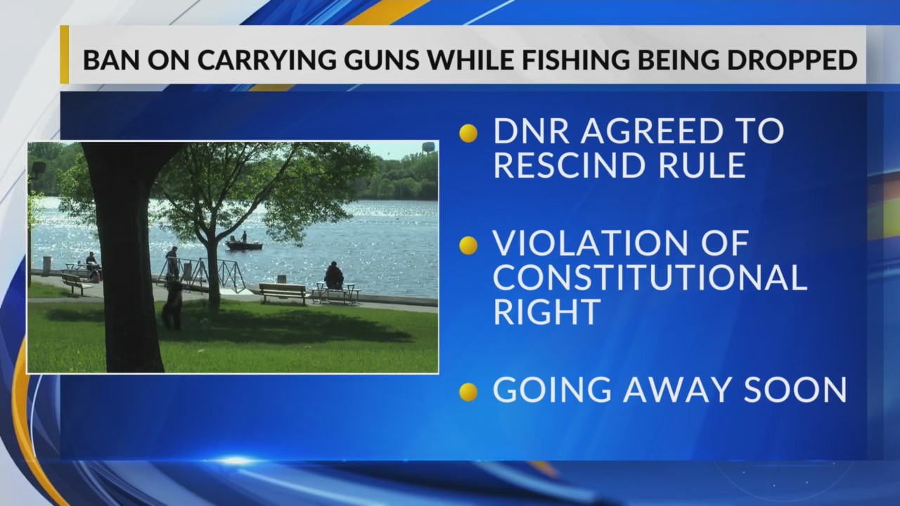 Wisconsin agrees to drop ban on carrying firearms while fishing ...