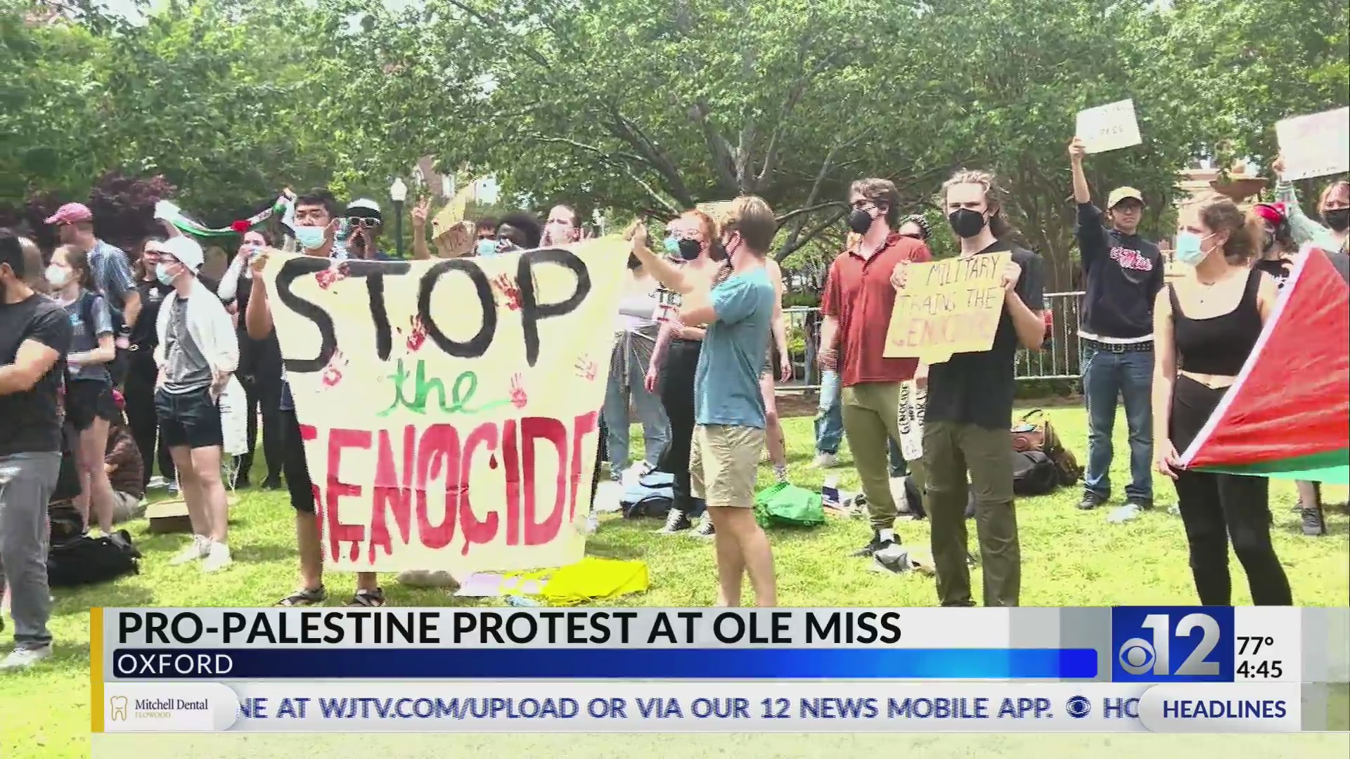 Pro-Palestine protest held on Ole Miss campus – WJTV