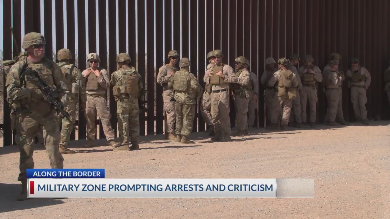 Military zone prompting arrests and criticism – KTSM 9 News