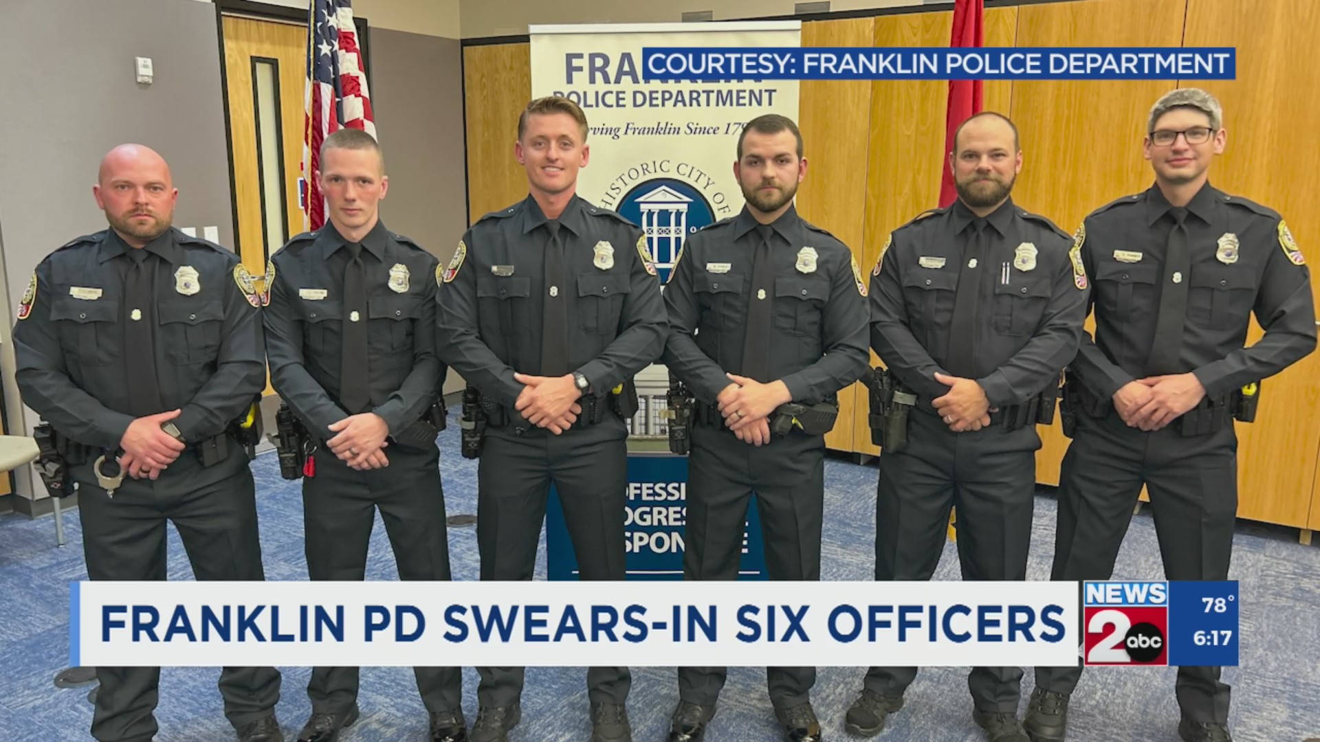 Franklin Police Department swears in 6 officers – WKRN News 2