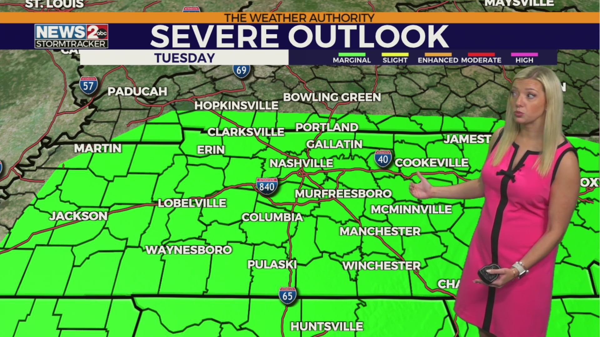 Severe Weather possible Tuesday – WKRN News 2