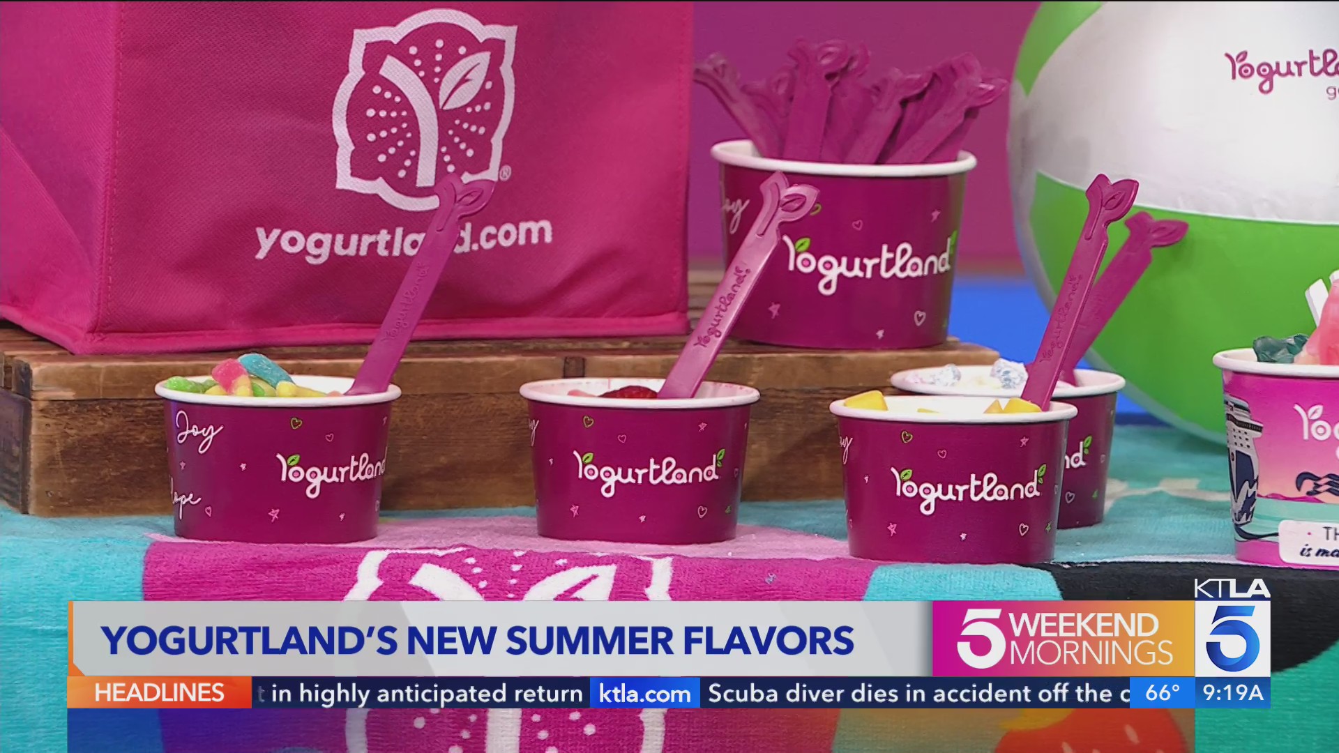 KTLA weekend morning team tries Yogurtland’s limited summer lineup – KTLA
