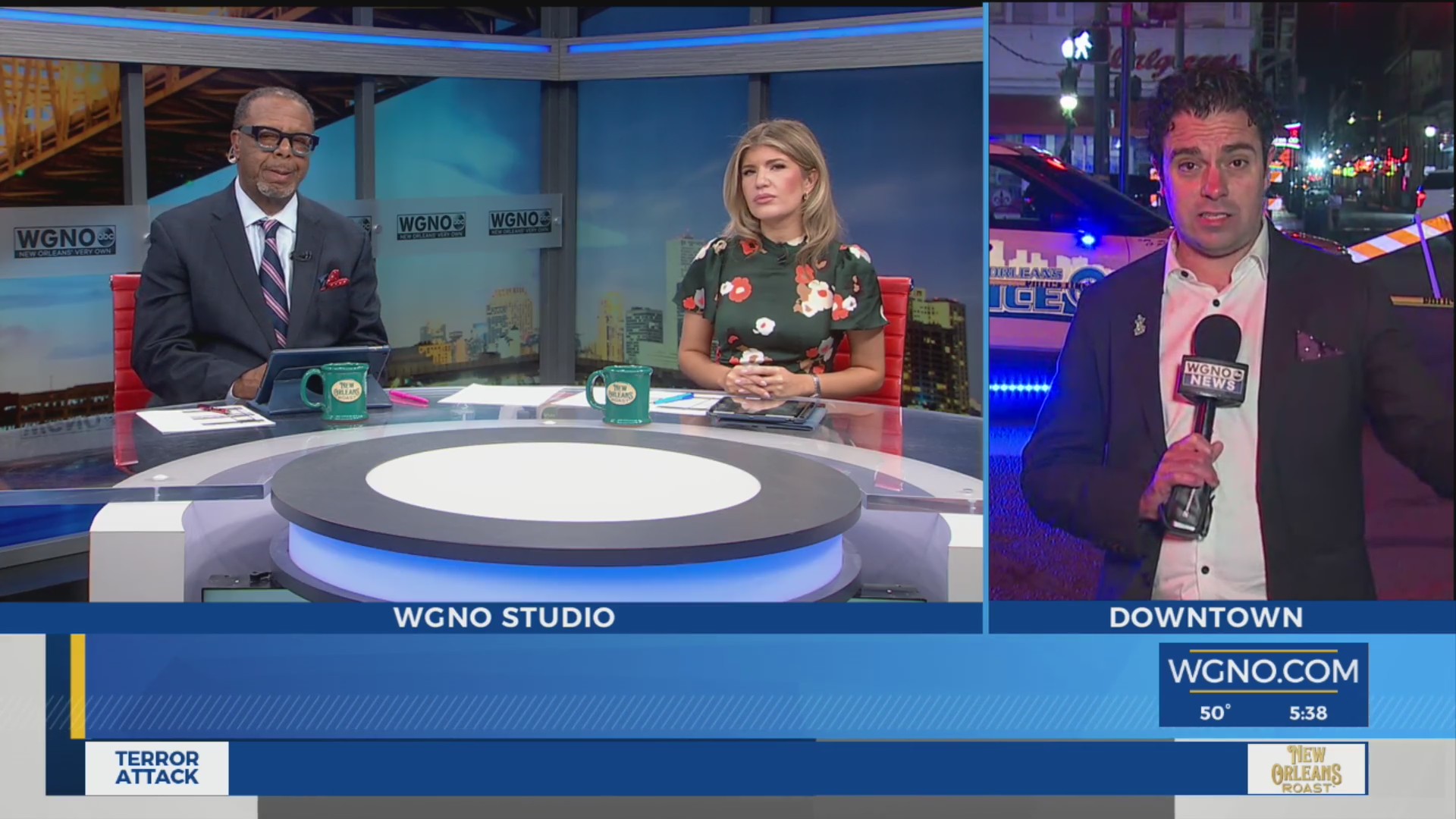 WGNO’s Kenny Lopez reporting LIVE on Bourbon Street attacks – WGNO