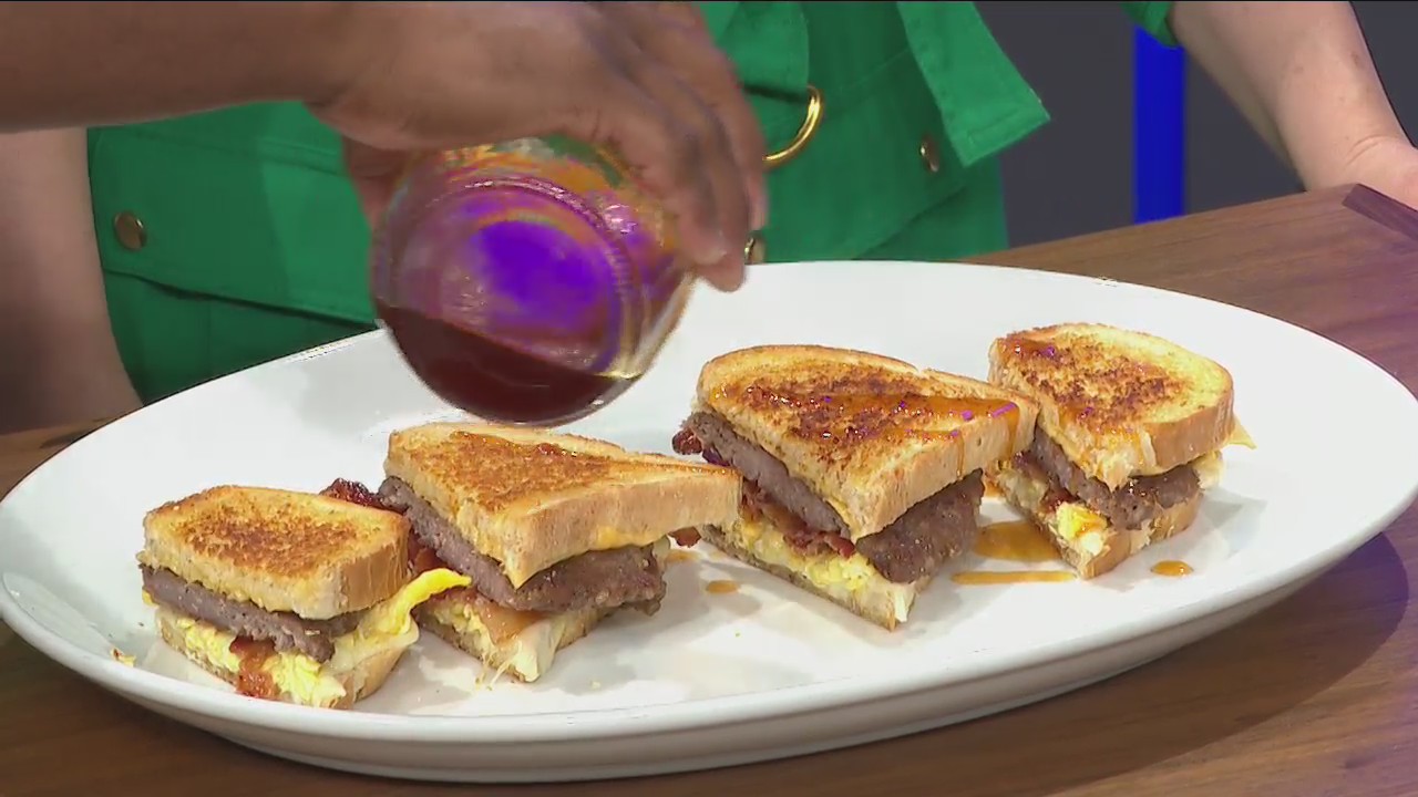 The Cooking Besties – Maple Bacon Grilled Cheese Breakfast Sandwiches ...