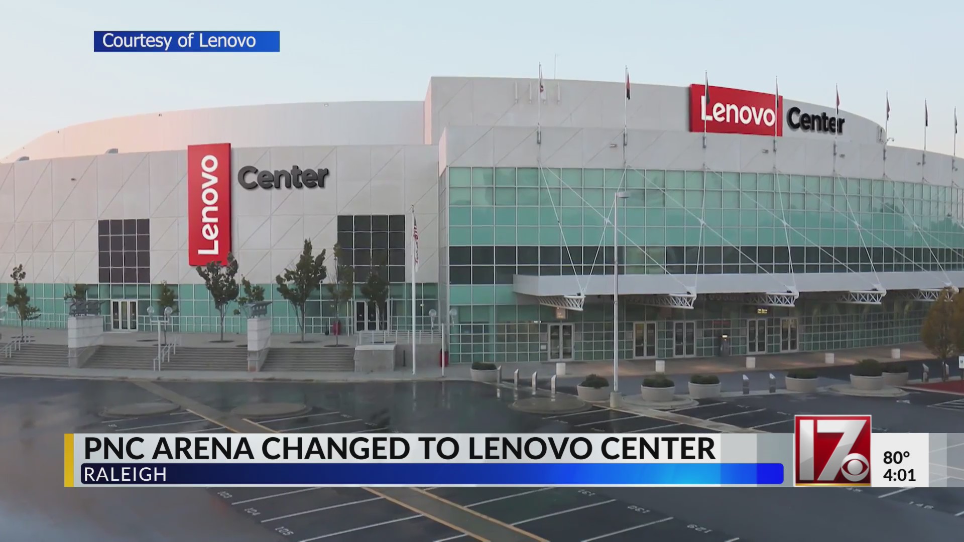 Raleigh arena officially renamed Lenovo Center – WSPA 7NEWS