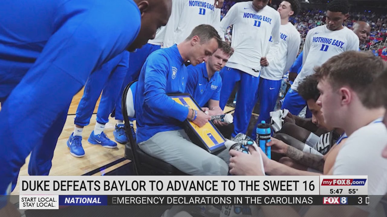No. 1 seed Duke rolls past Baylor 89-66 to reach Sweet 16 of March ...