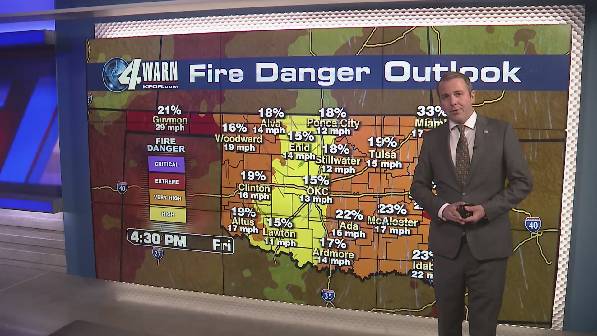 Aaron Brackett tracks near record warmth for Oklahoma – KFOR.com ...