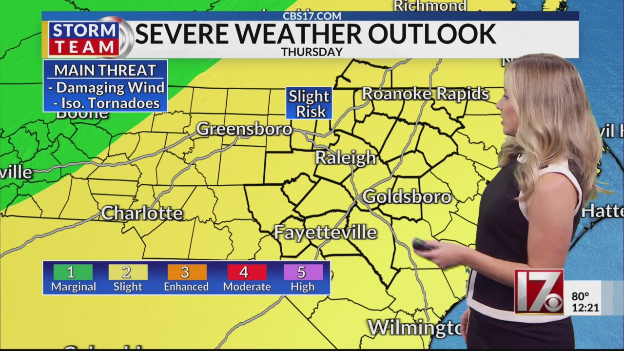 Severe weather possible later this week – CBS17.com