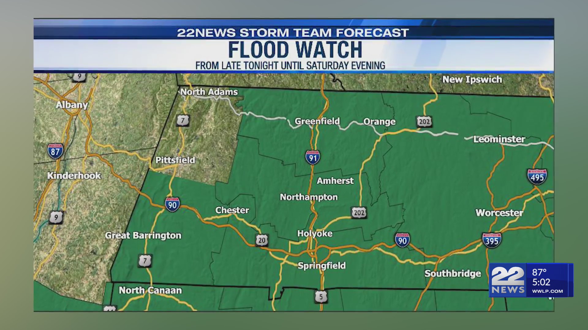 WEATHER ALERT: Northern flooding, rain to impact western Massachusetts ...