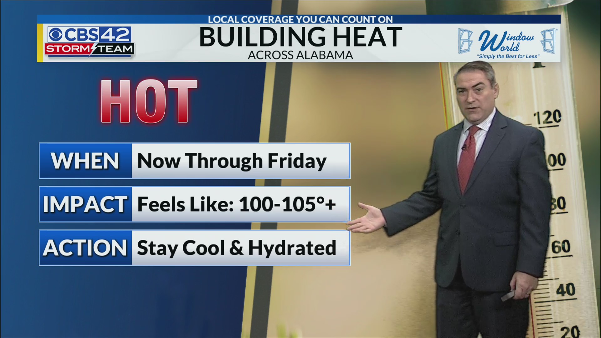 August 27th CBS42 News @ 6pm Weather Update – CBS 42