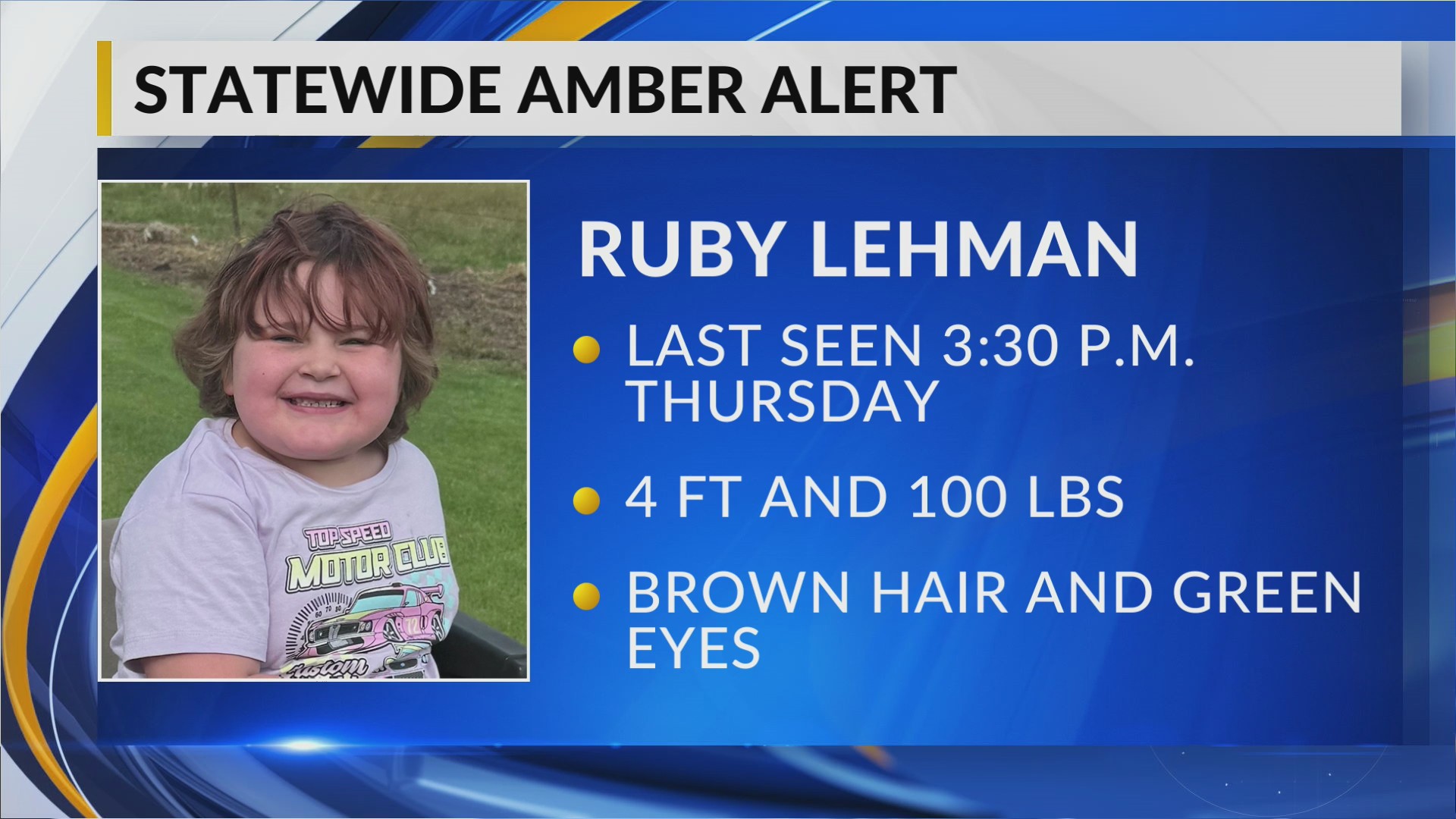 AMBER ALERT: Officials in Wisconsin searching for missing 6-year-old ...