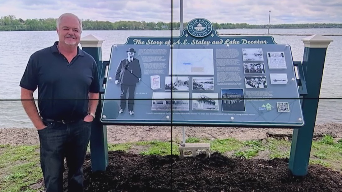 New Lake Decatur signs honor A.E. Staley and his legacy – WCIA.com