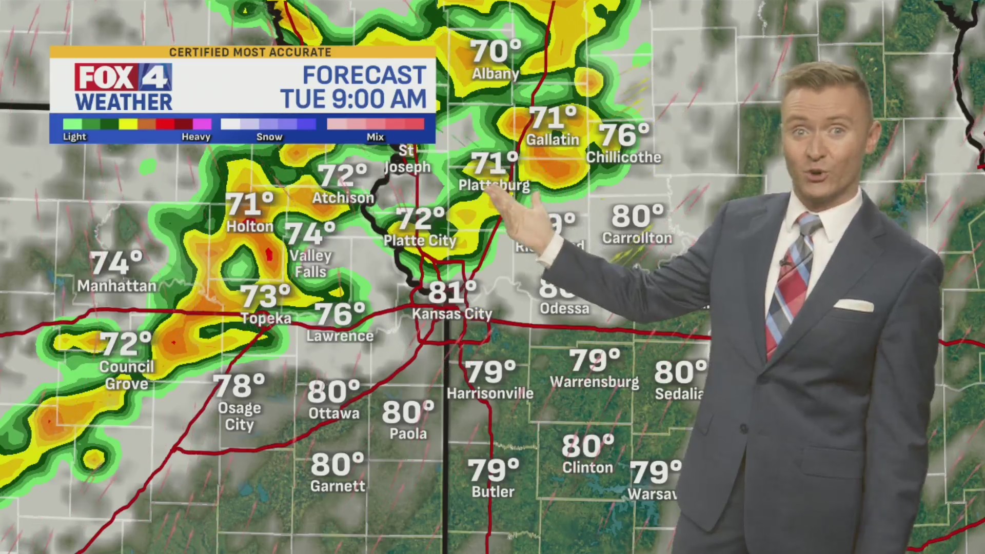 Monday afternoon forecast – FOX 4 Kansas City WDAF-TV | News, Weather ...