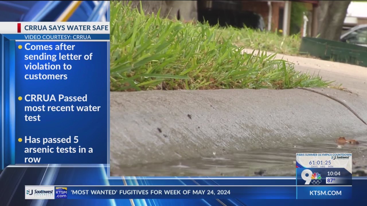 CRRUA says its water safe despite violation letter – KTSM 9 News
