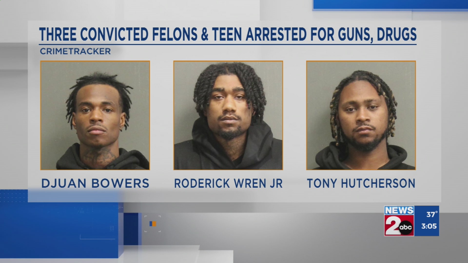 3 felons, 1 teen charged after guns found after traffic stop – WKRN News 2