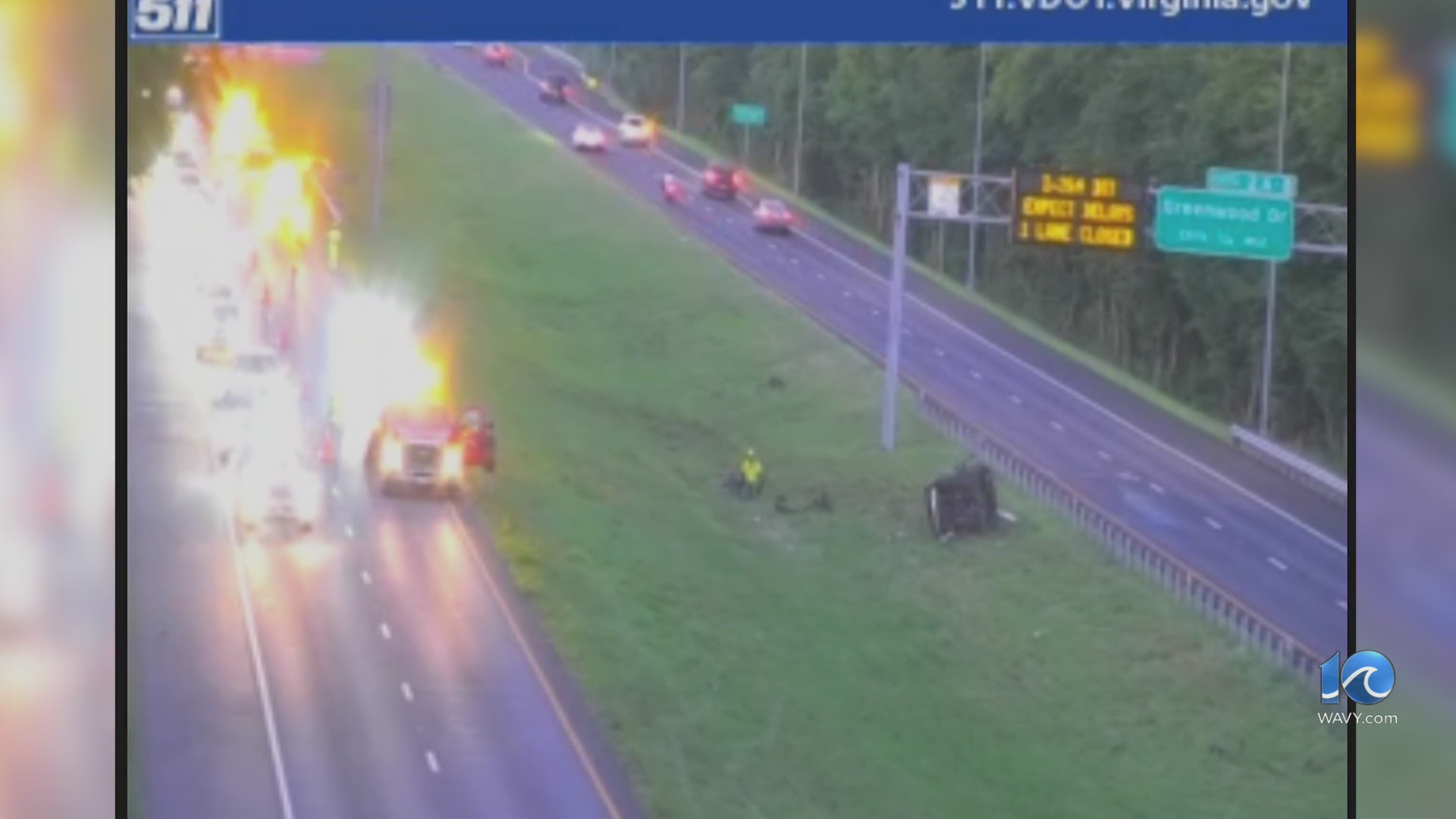 VSP: Man dead after single-car crash on I-264 – WAVY.com