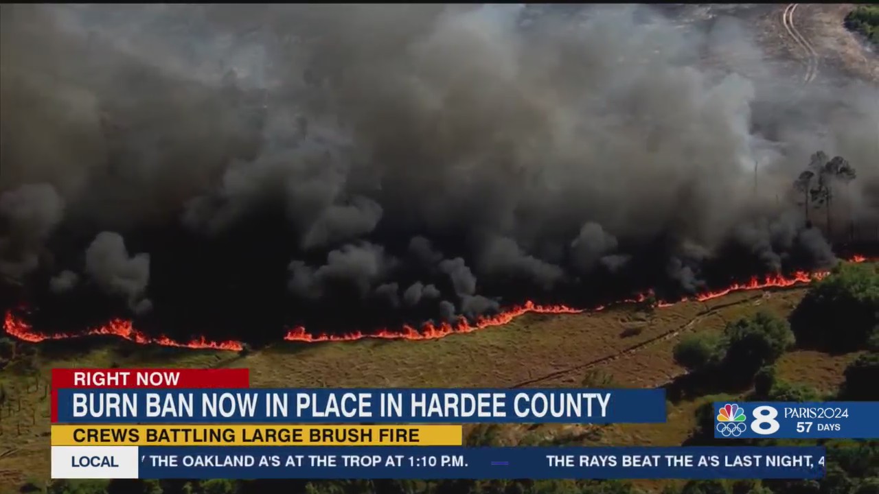 Hardee County fire burns 1,700 acres, about 80 percent contained – WFLA