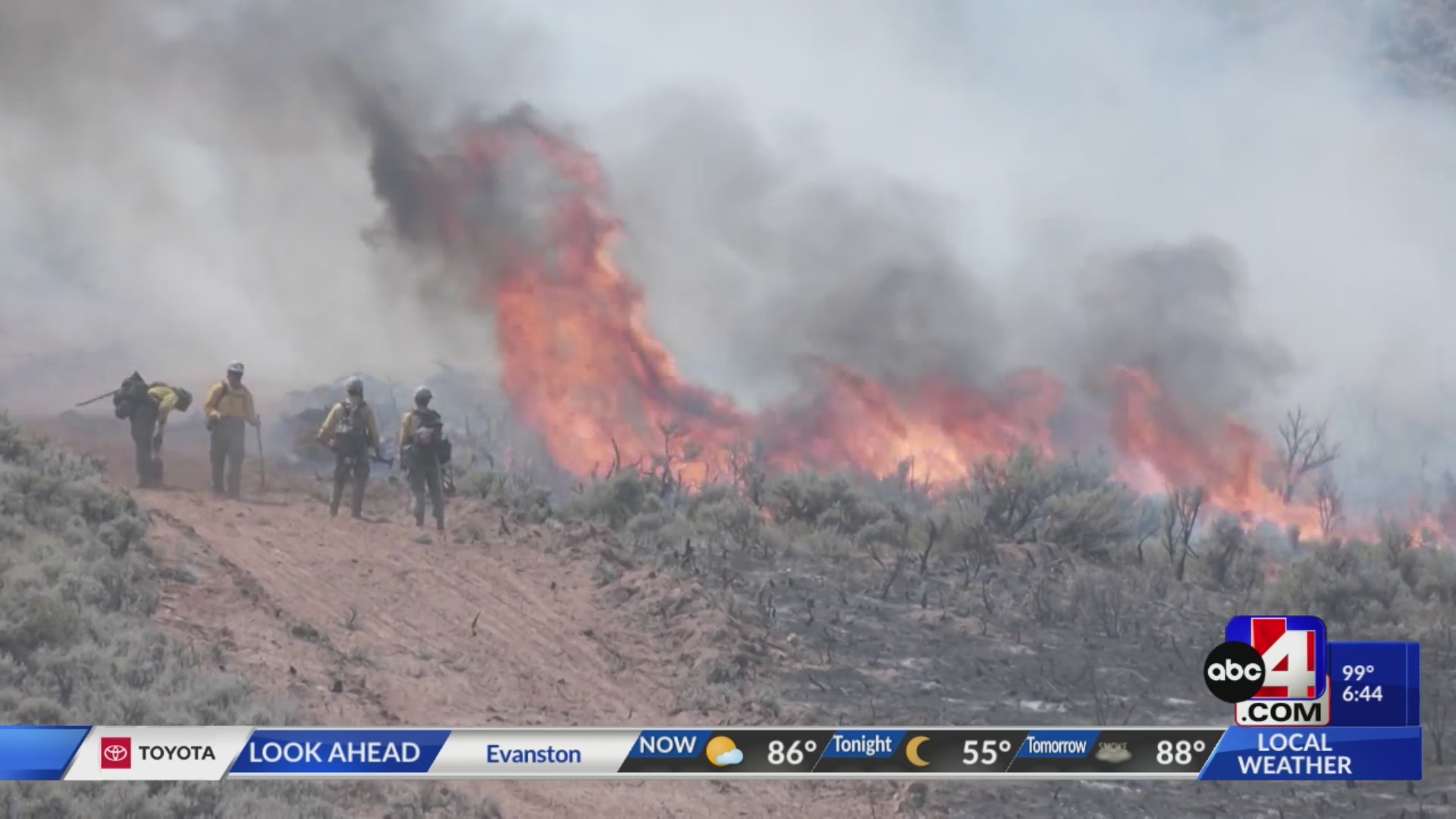 Strong winds fuel Dry Fork Fire – ABC4 Utah