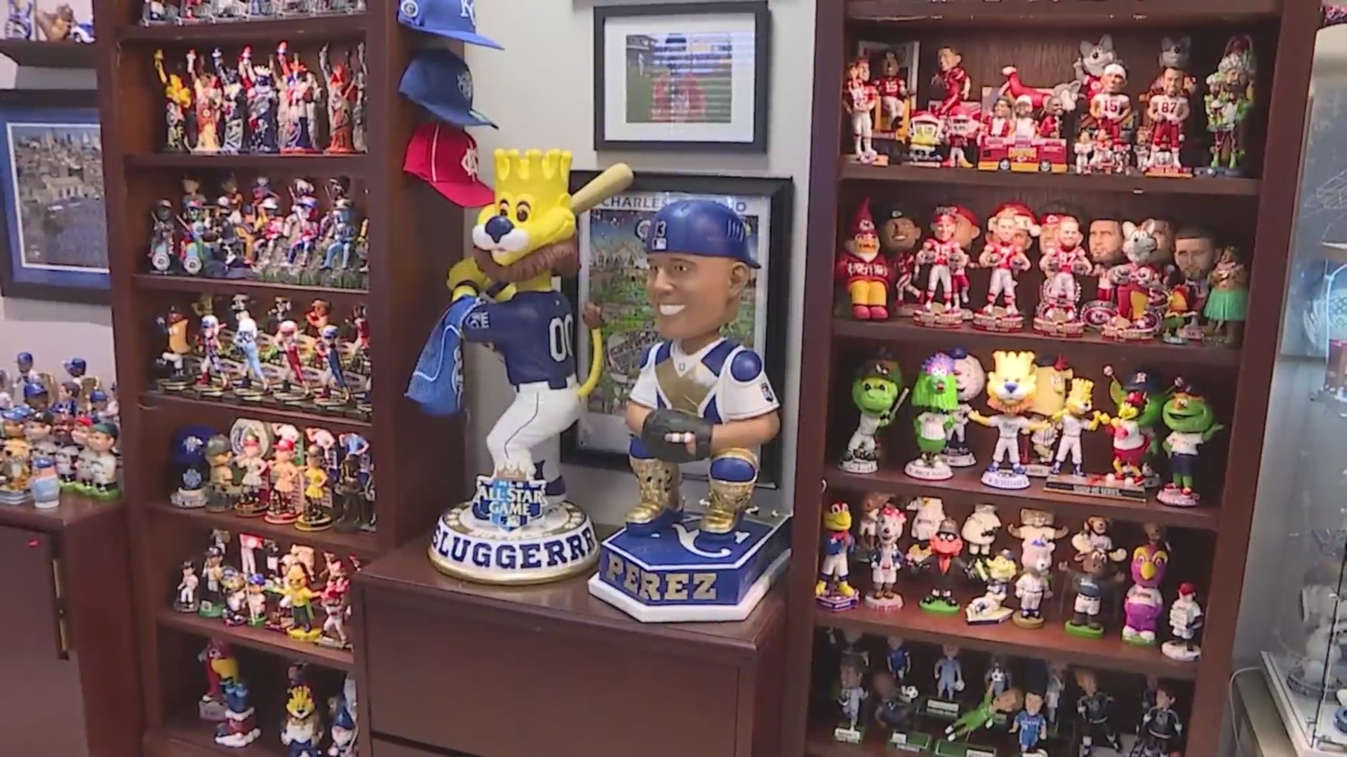 Kansas man shows off impressive Royals bobble head collection – FOX 4 ...
