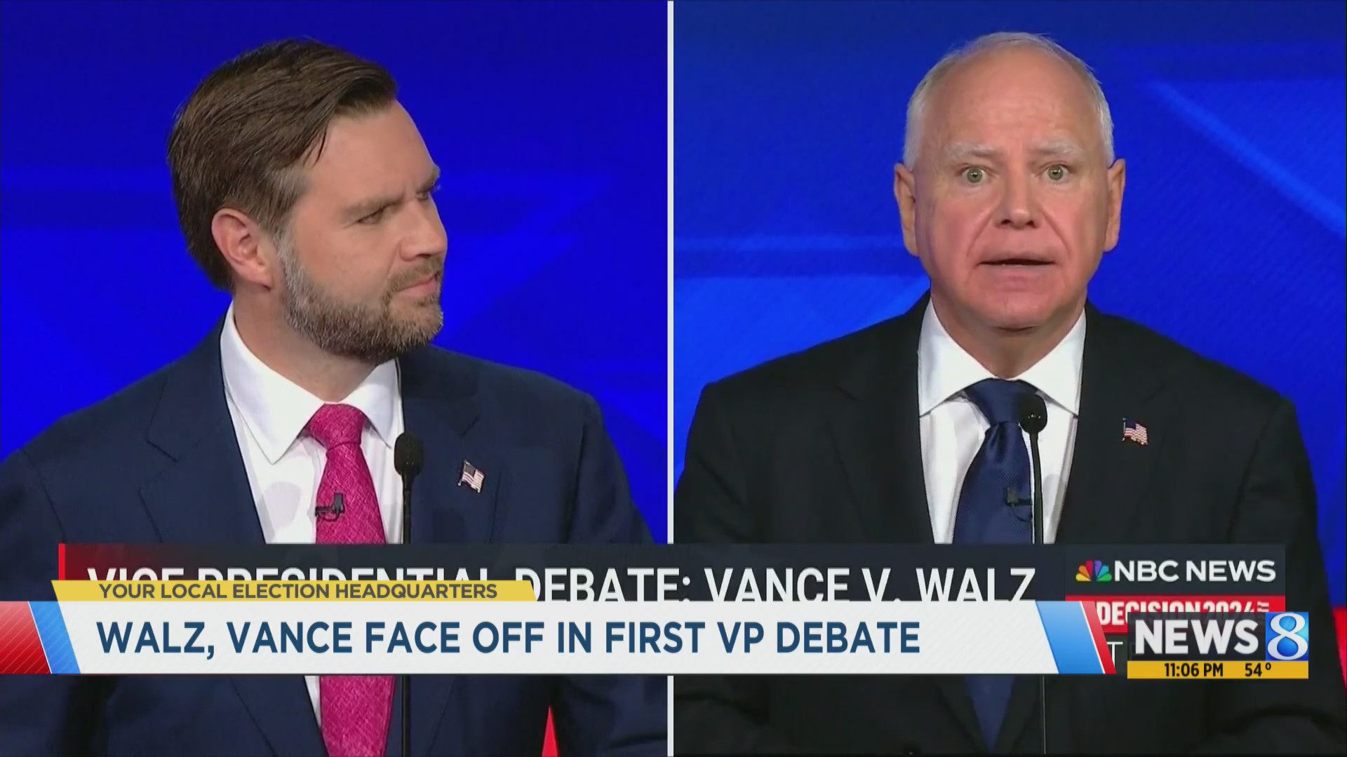 Walz, Vance face off in first VP debate – WOODTV.com