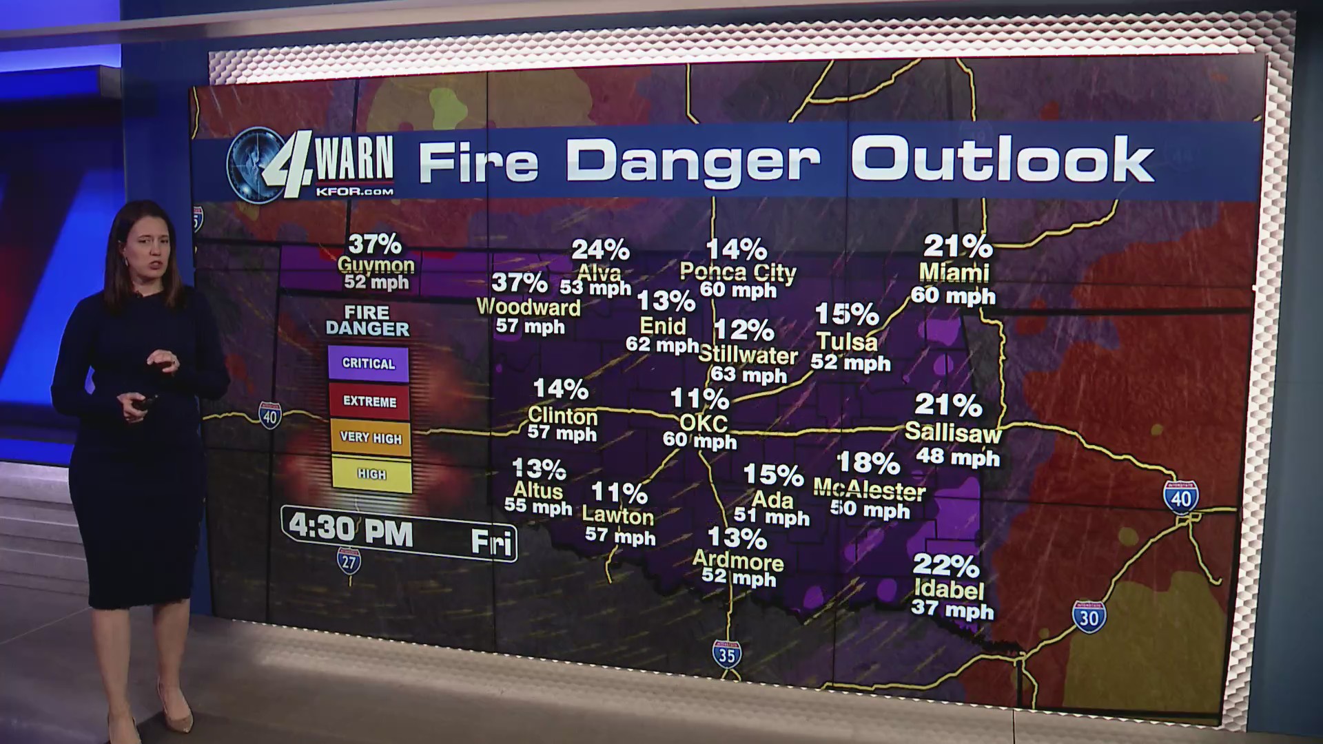 Meteorologist Emily Sutton talks about critical fire danger and extreme ...