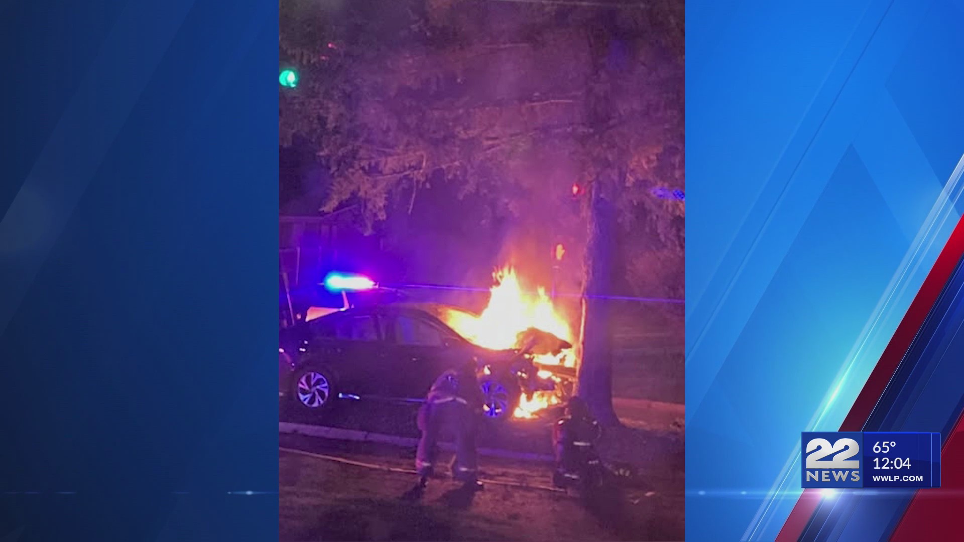 Holyoke firefighters put out vehicle fire on Route 141 intersection – WWLP
