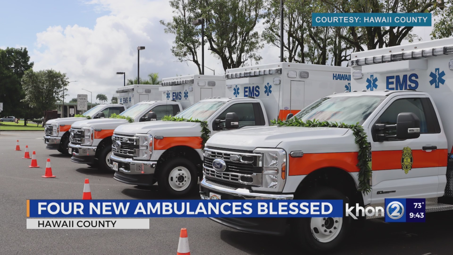Big Island receives four new ambulances – KHON2