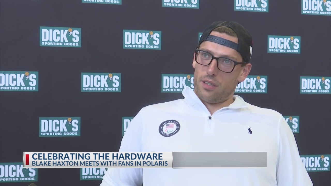 Paralympian Blake Haxton celebrates his new hardware – NBC4 WCMH-TV